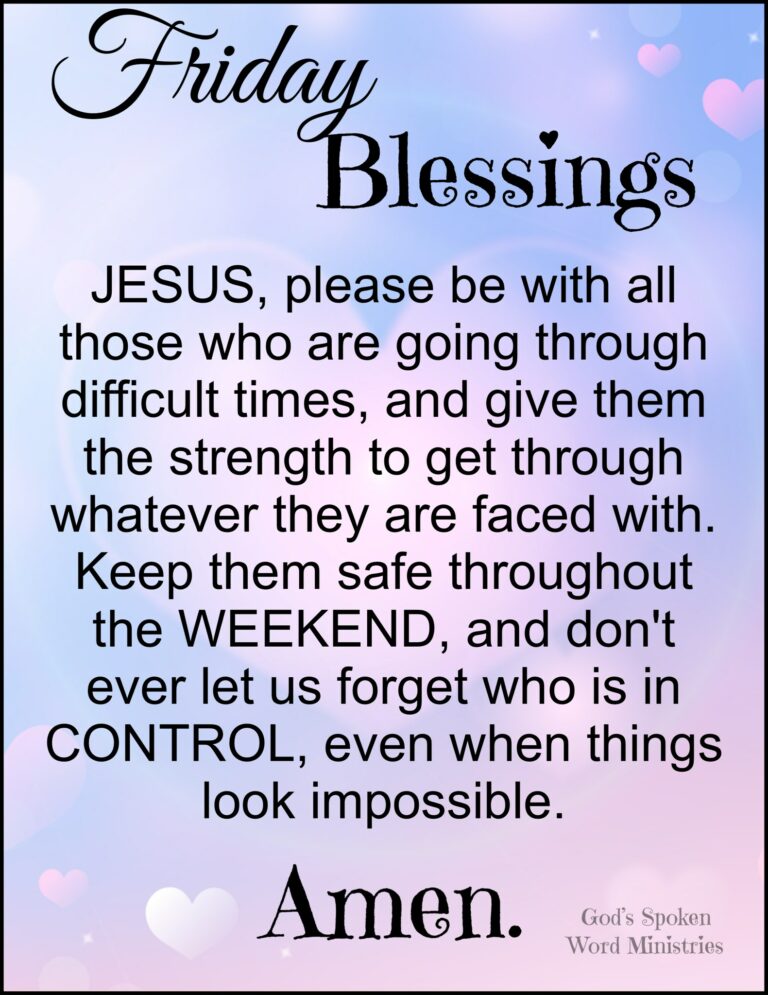 It's Friday Heavenly Father 💌🙏 ️