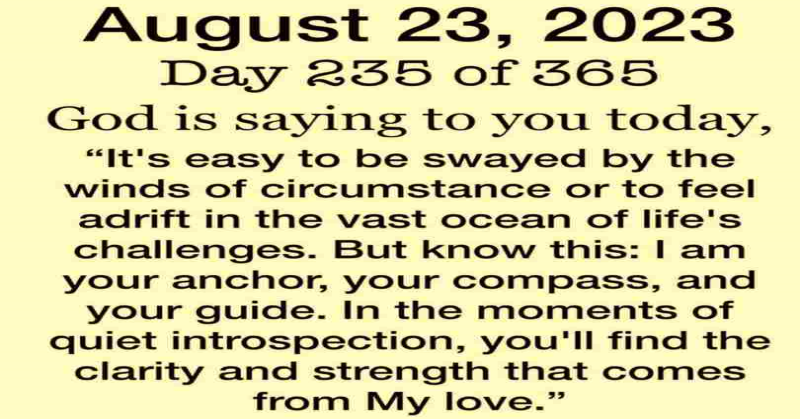 Wednesday Blessing! August 23, 2023!