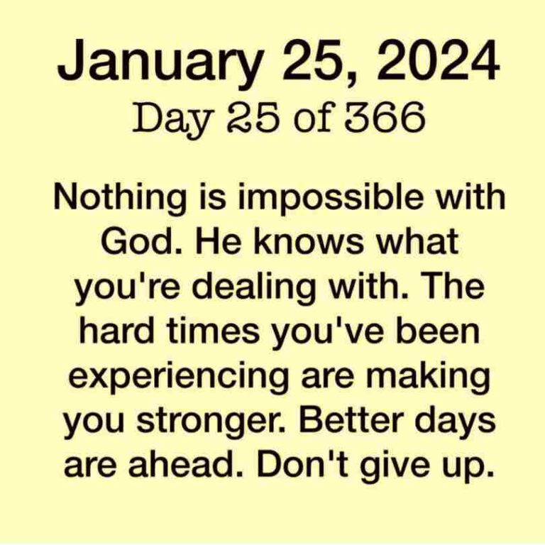 Thursday Blessings! January 25, 2024 💌🙏 ️