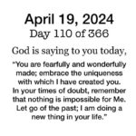 Prayer of the Day: Friday April 19, 2024 💌🙏