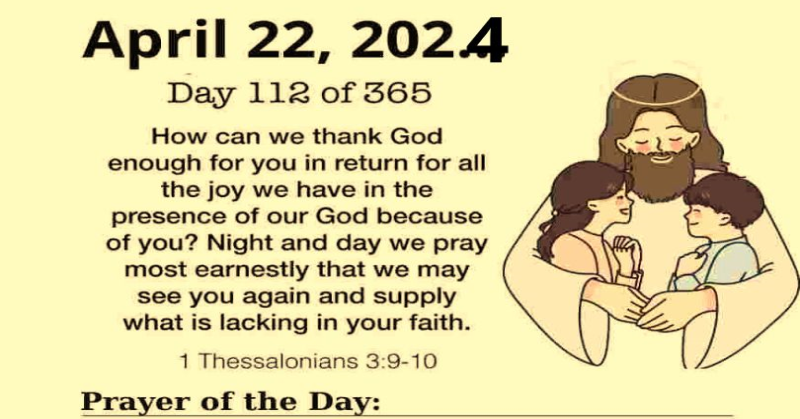 Prayer of the Day: Monday April 22, 2024 💌🙏