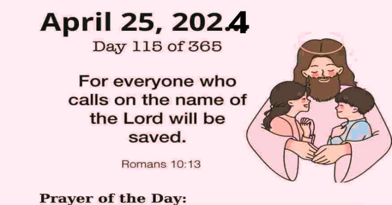 Prayer of the Day: Thursday April 25, 2024