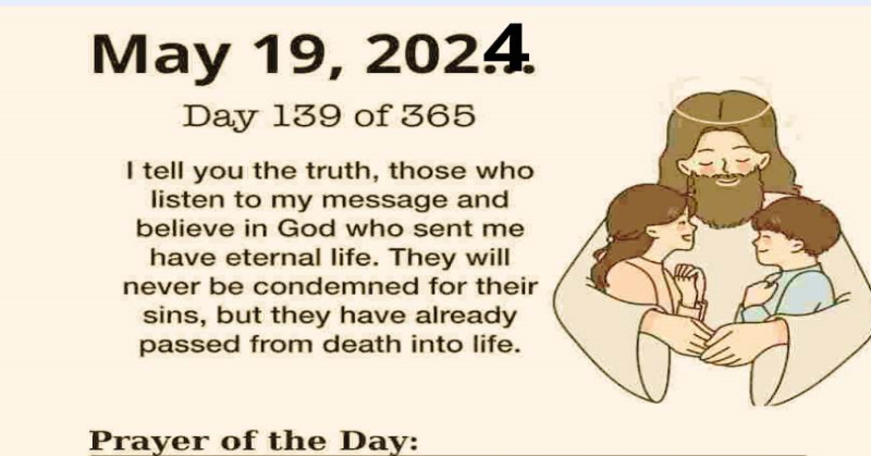 Prayer of the Day: Sunday May 19, 2024 💌🙏