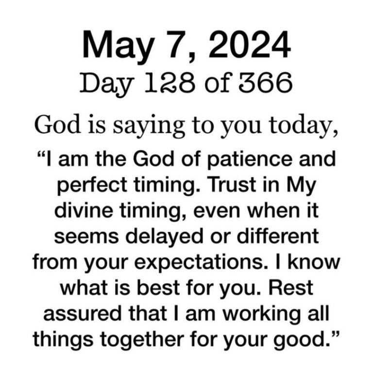 Prayer of the Day: Tuesday May 07, 2024