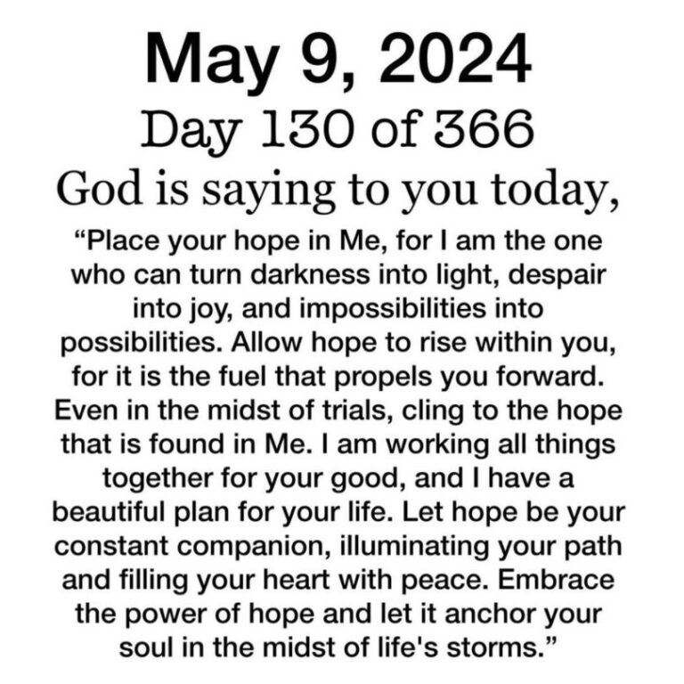 Prayer of the Day: Thursday May 09, 2024 💌🙏
