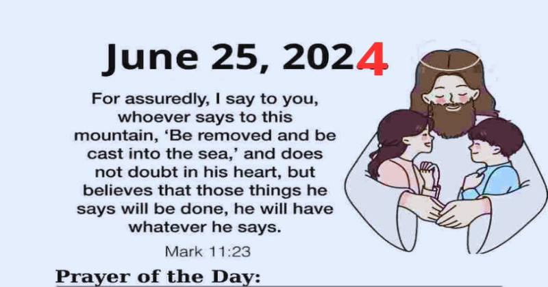 Prayer of the Day: Tuesday June 25, 2024