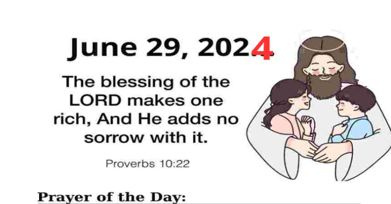 Prayer of the Day: Saturday June 29, 2024