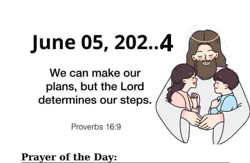 Prayer of the Day: Wednesday June 05, 2024