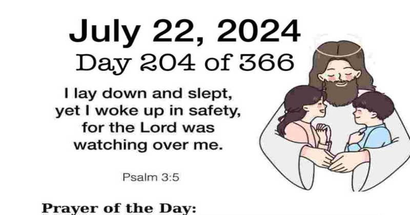 Prayer of the Day: Monday July 22, 2024