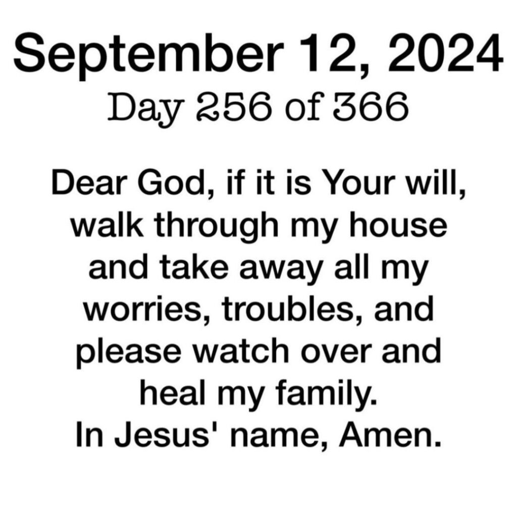 Thankful Thursday Blessings September 12, 2024