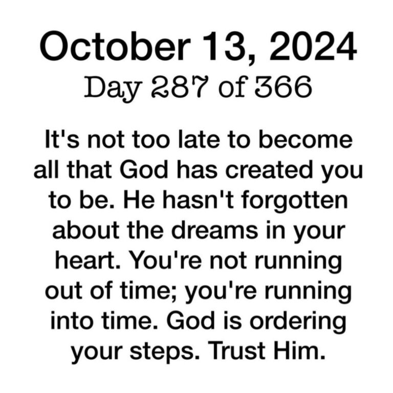 Thankful Sunday Blessings October 13, 2024!