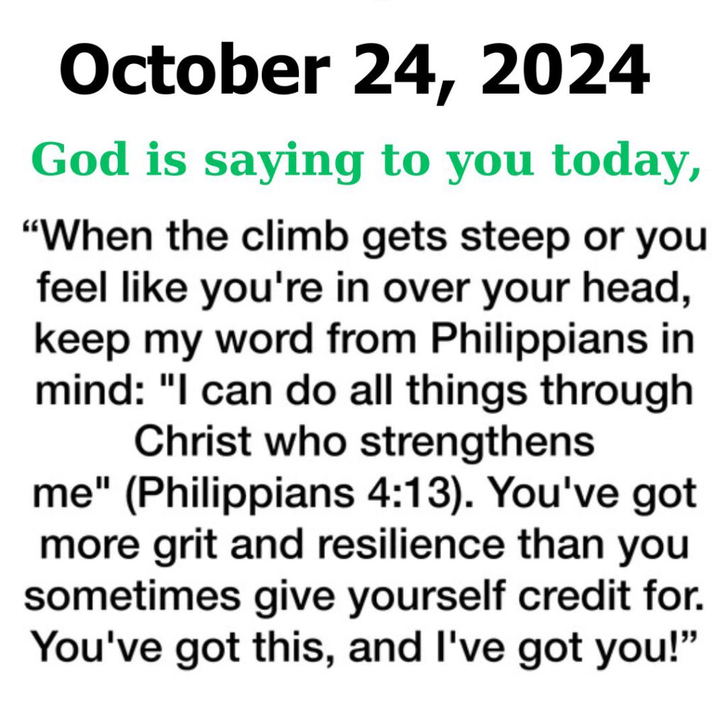 Thankful Thursday Blessings October 24, 2024!