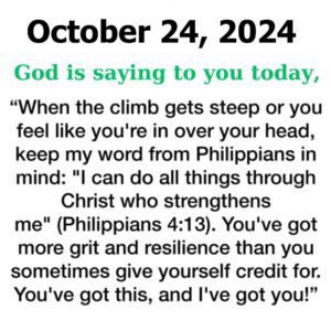 Thankful Thursday Blessings October 24, 2024!