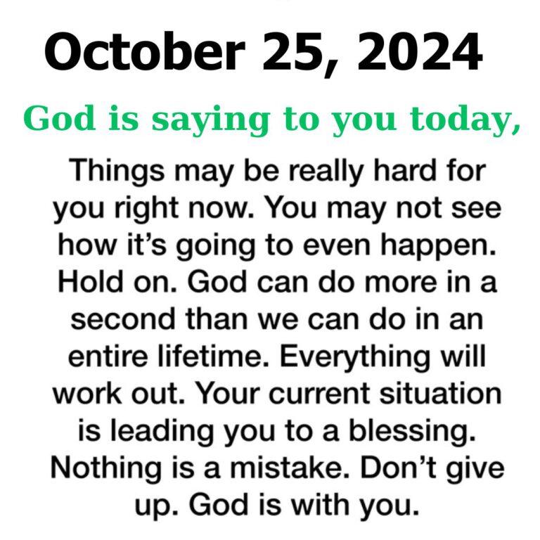 Thankful Friday Blessings October 25, 2024!
