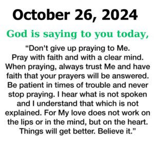 Thankful Saturday Blessings October 26, 2024!