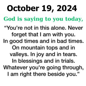 Thankful Saturday Blessings October 19, 2024!