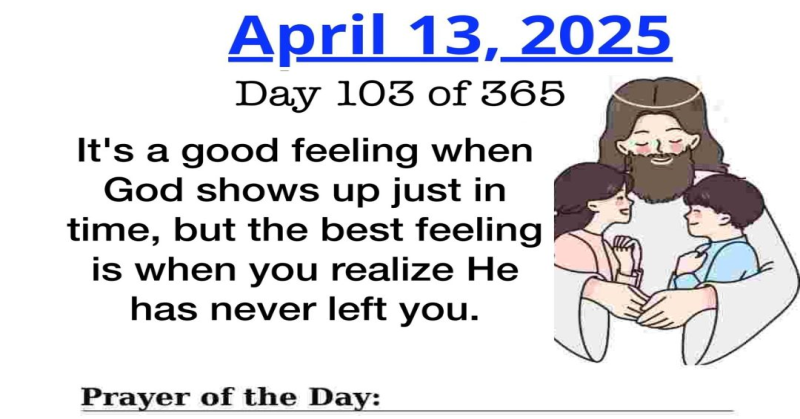 Thankful Sunday Blessings April 13, 2025