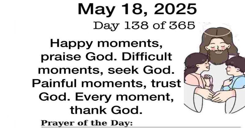 Thankful Sunday Blessings May 18, 2025