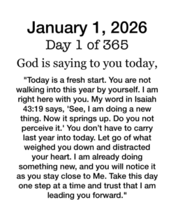 Thankful Thursday Blessings January 1, 2026